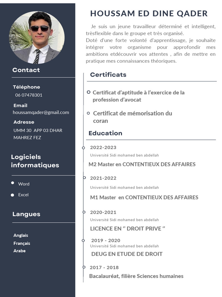 CV Houssam Qader | PDF