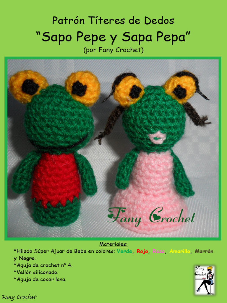 Patrón Títeres de Dedo by Fany Crochet-Signed | PDF