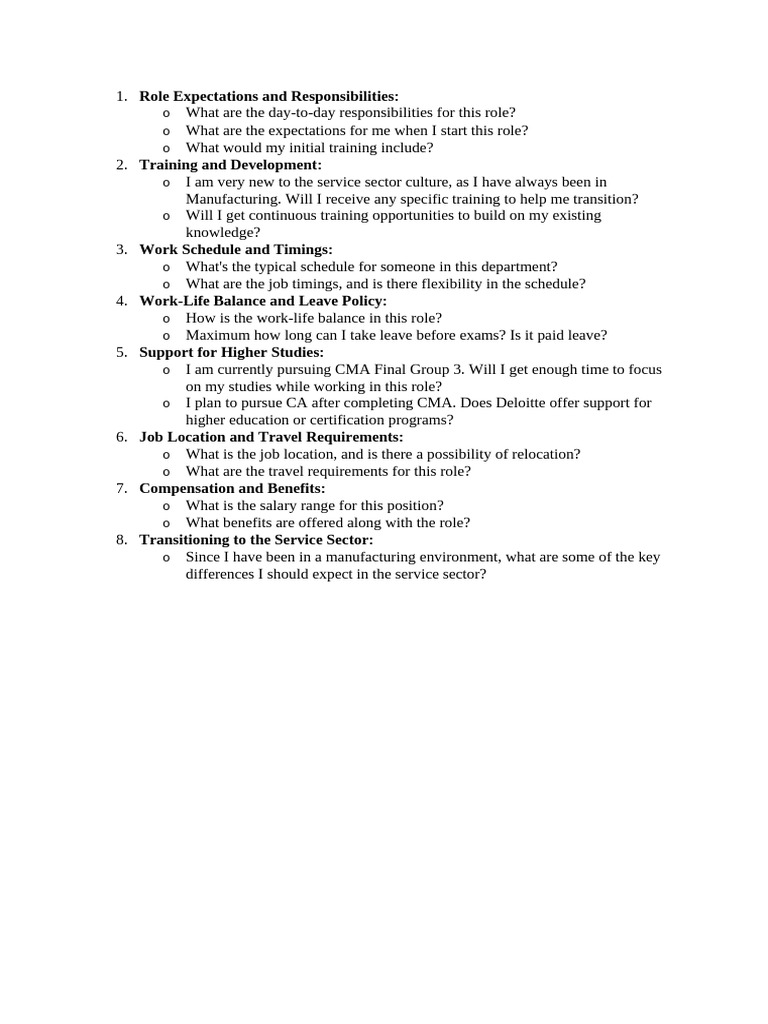 Role Expectations and Responsibilities | PDF