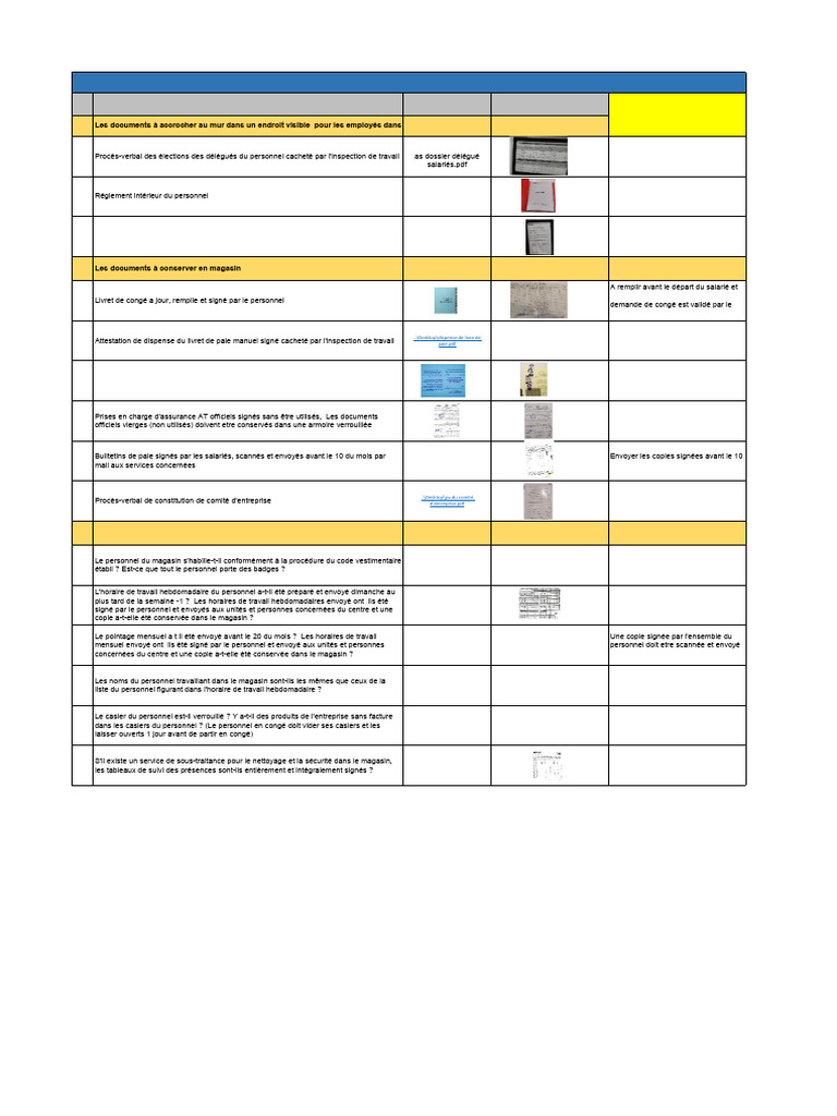 Store HR Checklist | PDF