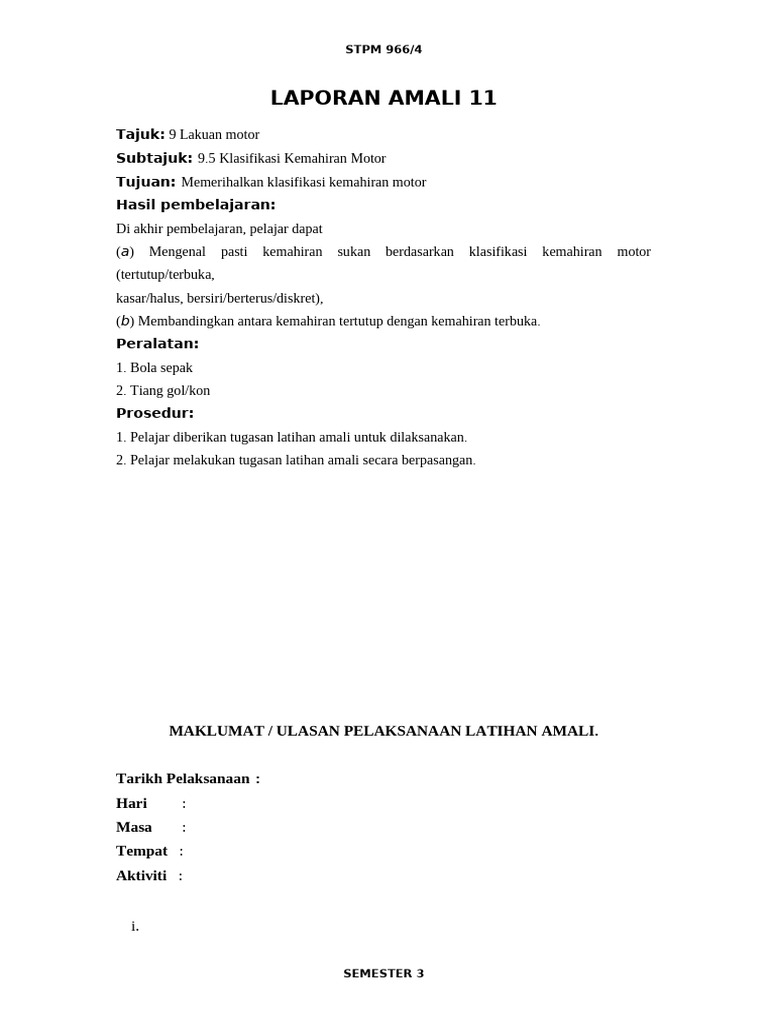 Laporan Amali 11 | PDF