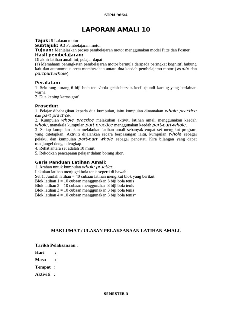 Laporan Amali 10 | PDF