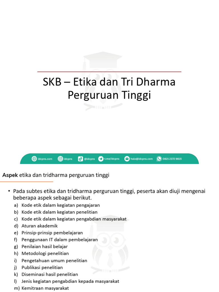Pertemuan 7 - Etika Dan Tri Dharma Perguruan Tinggi 2 | PDF