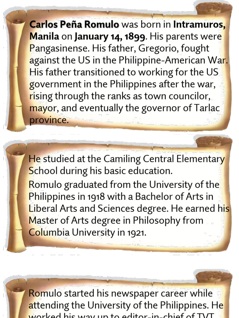 Carlos P Romulo 1 | PDF