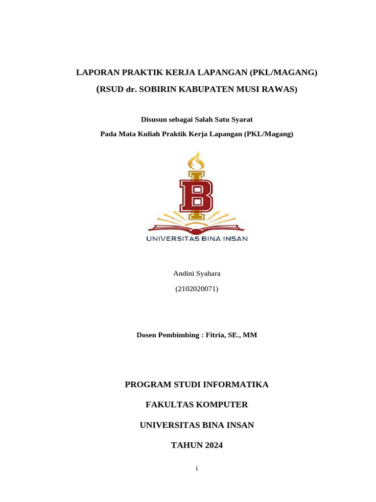 Laporan PKL | PDF