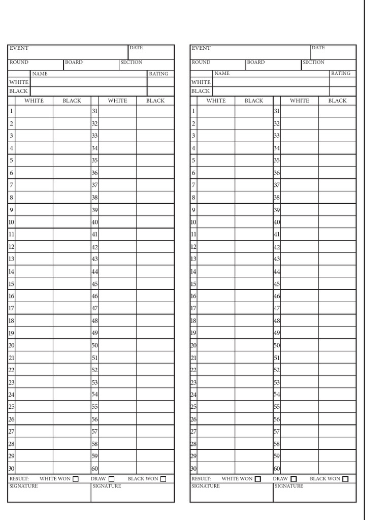 Spring-Board Notation Sheet1b | PDF | Chess | Traditional Board Games