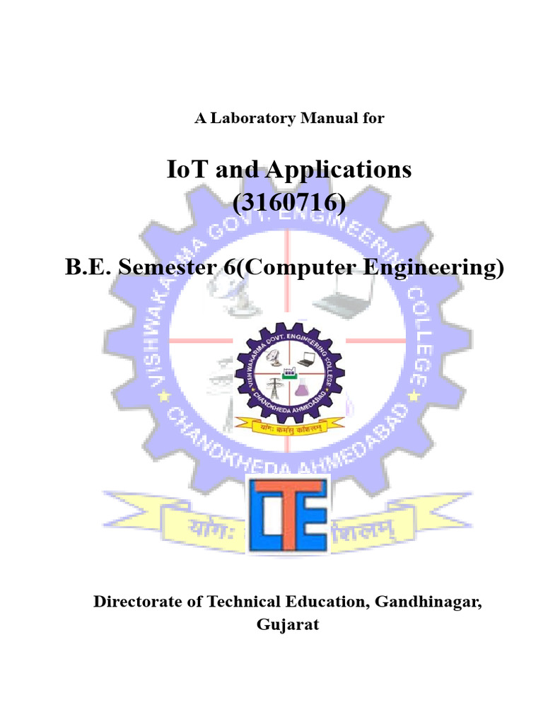 Index 3160716 IOT and Applications Lab Manual | PDF