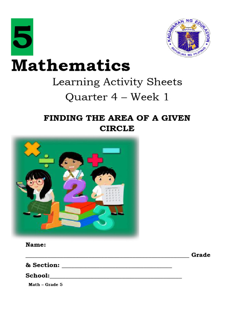 Math 5 QTR 4 Activity Sheets Week 1 pdf1 1 | PDF