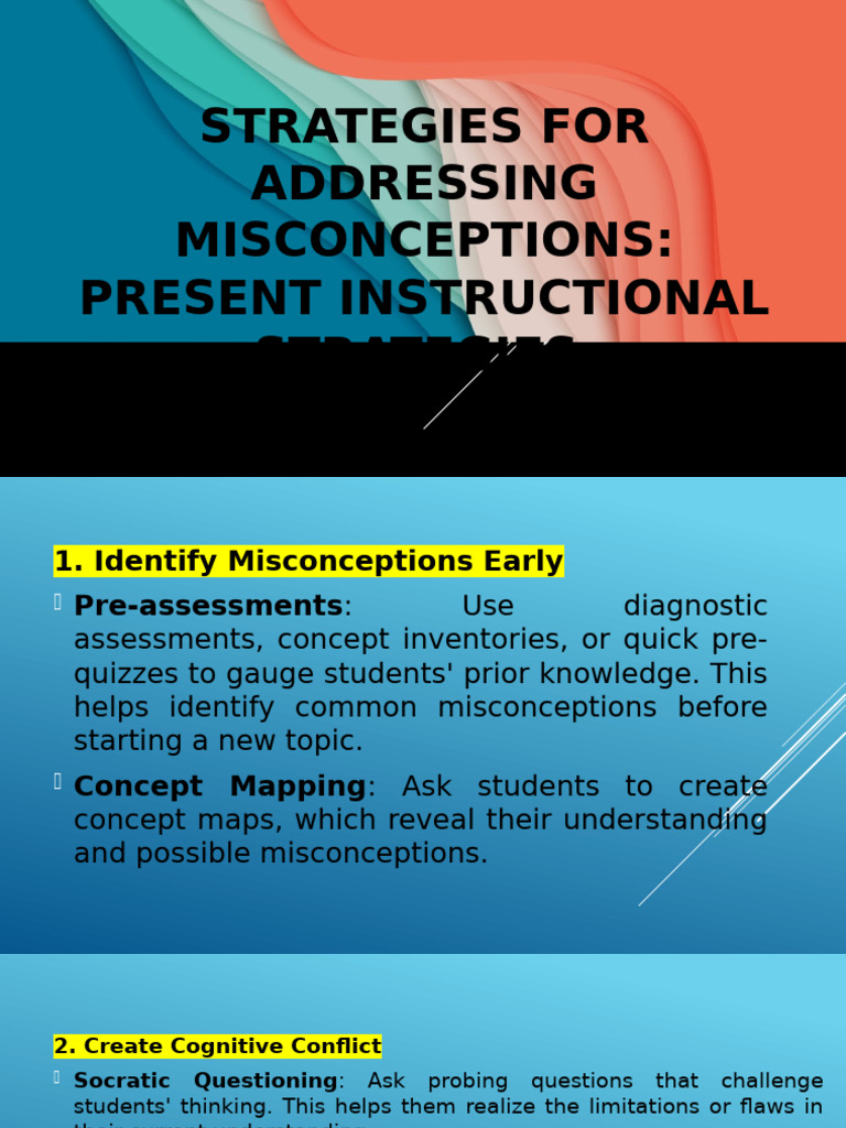 Strategies For Addressing Misconceptions | PDF