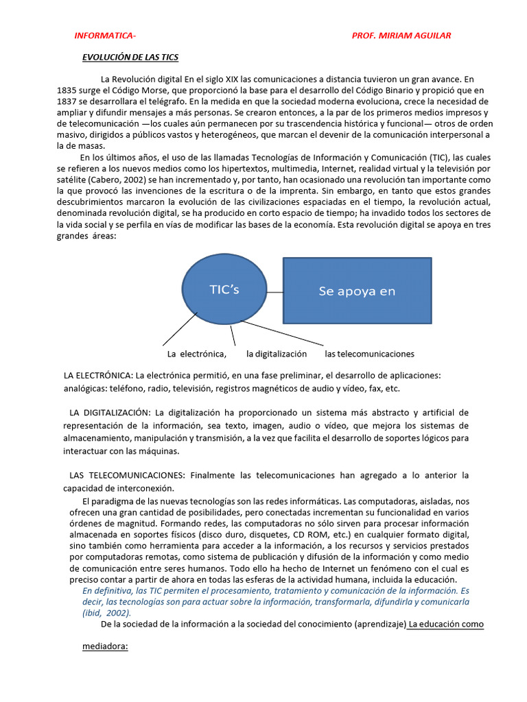Actividad 2 - Evolución de Las Tics - 2024 | PDF