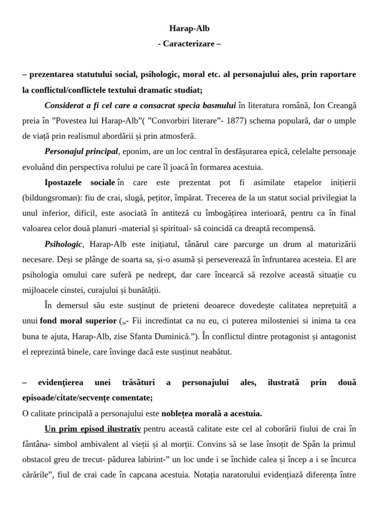 BAC - BASM - Caracterizare. | PDF