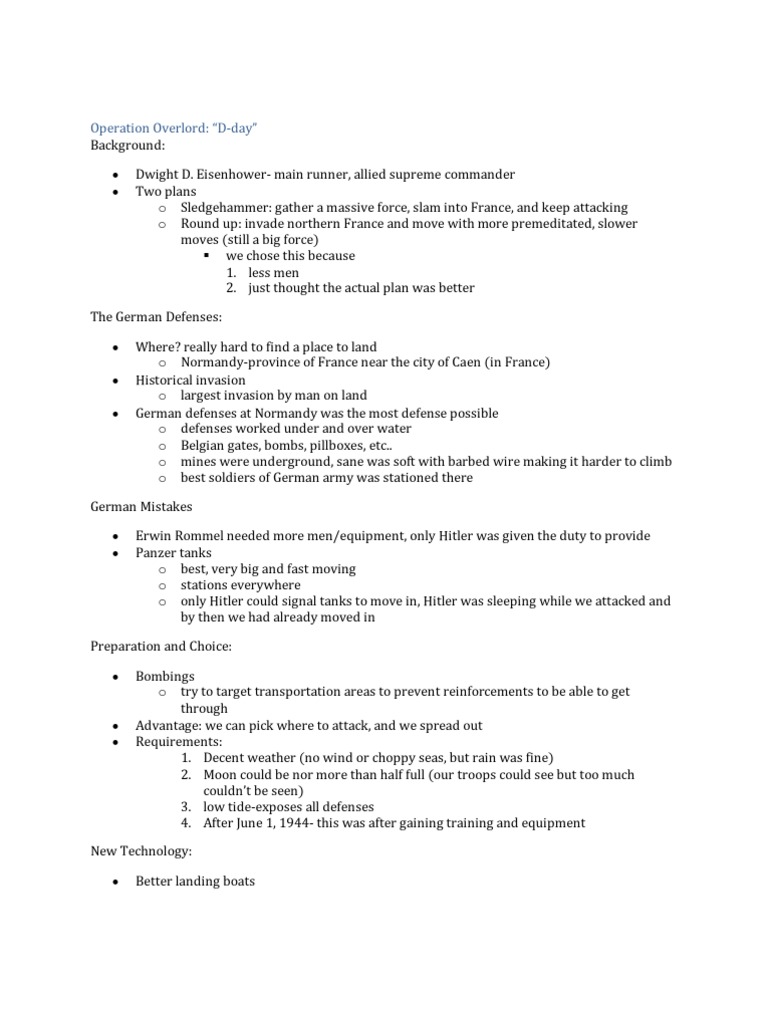 Operation Overlord | PDF