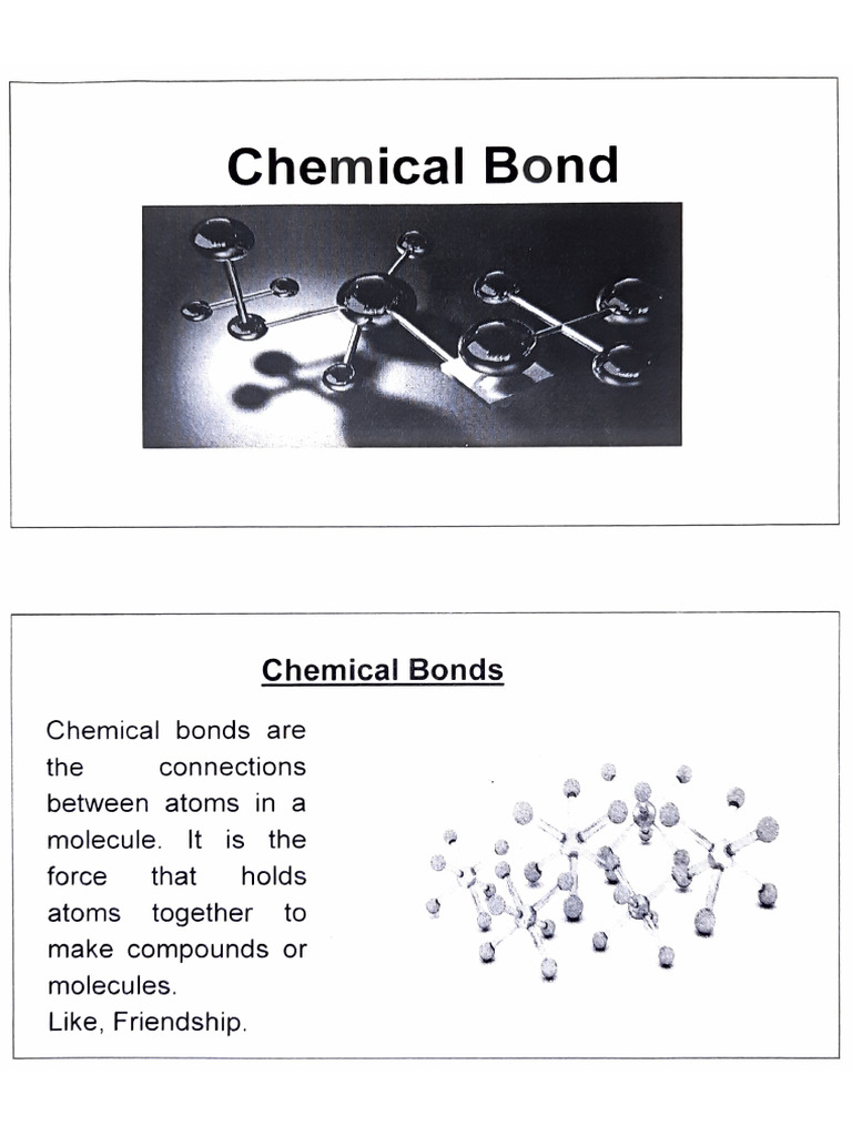 Chemical Bonds | PDF