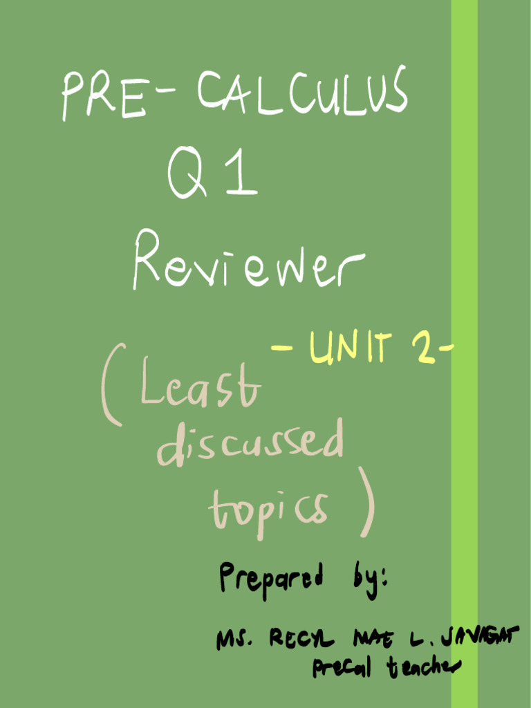 Precal Q1 Reviewer | PDF