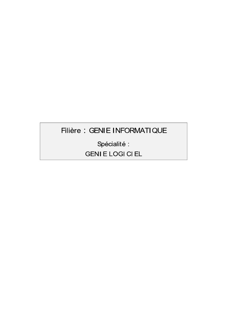 Programme BTS - Genie Logiciel | PDF