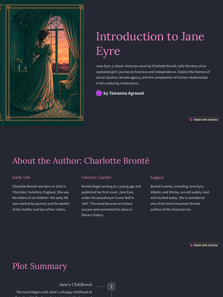 Introduction To Jane Eyre | PDF