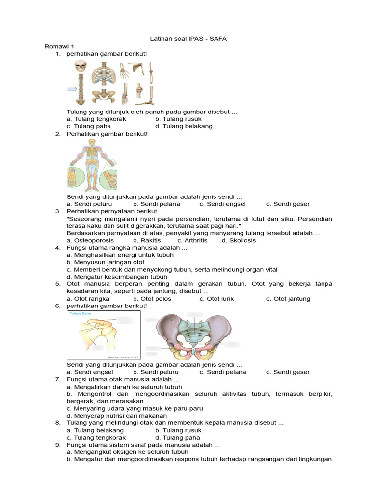 Latihan Soal IPAS - SAFA | PDF