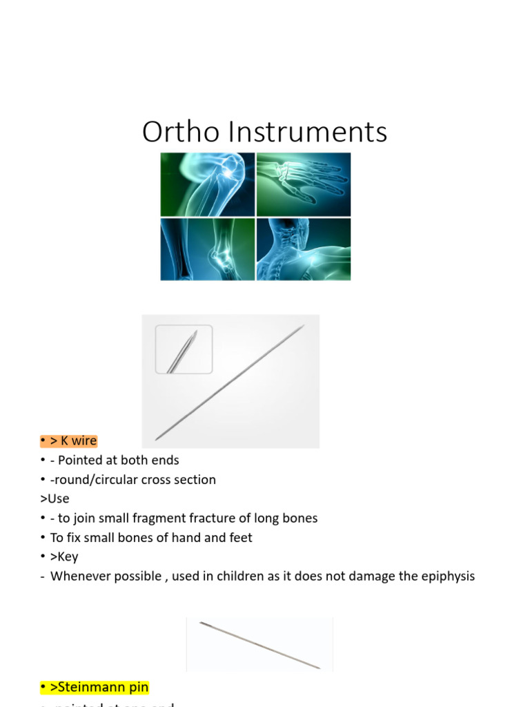 Ortho Instruments | PDF