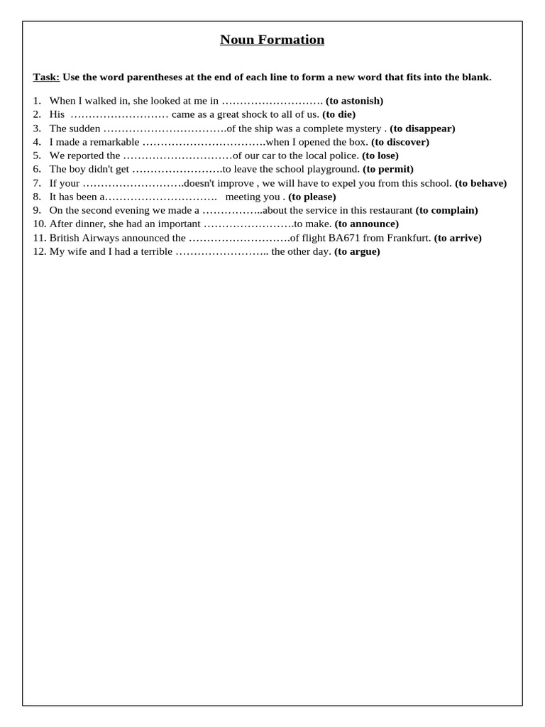 Word Formation | PDF