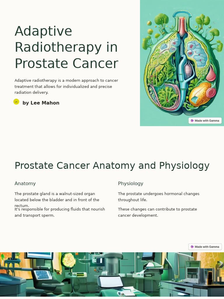 Adaptive Radiotherapy in Prostate Cancer 3 | PDF