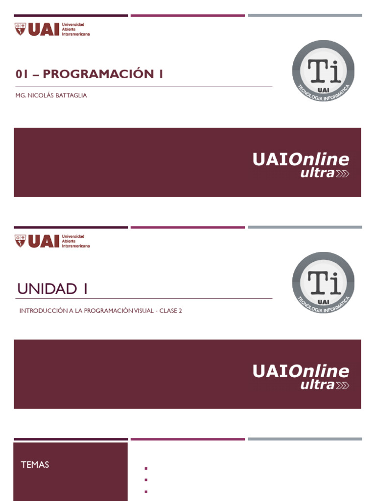 Unidad 1 - Clase 2 | PDF