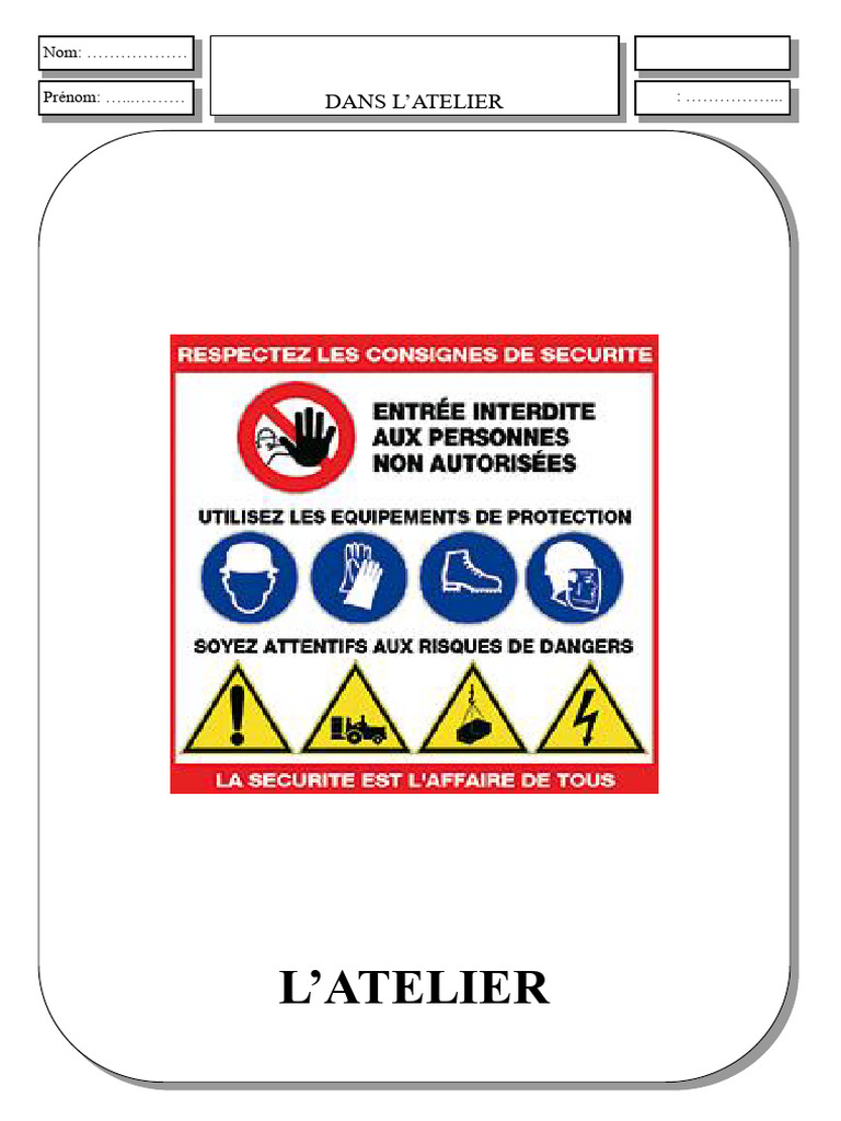 Consigne Atelier 21 | PDF