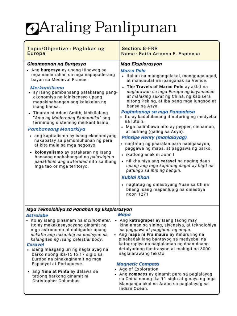 AP NOTES 3rd Quarter | PDF