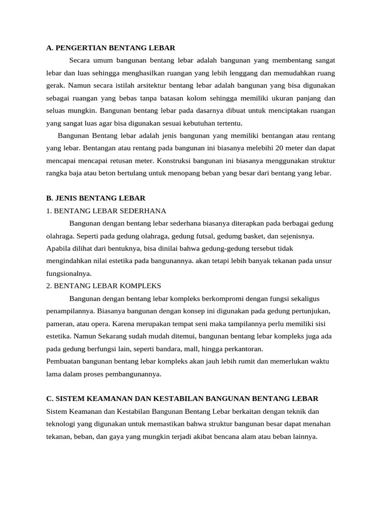 Tugas Stupa 4 (Bentang Lebar) | PDF