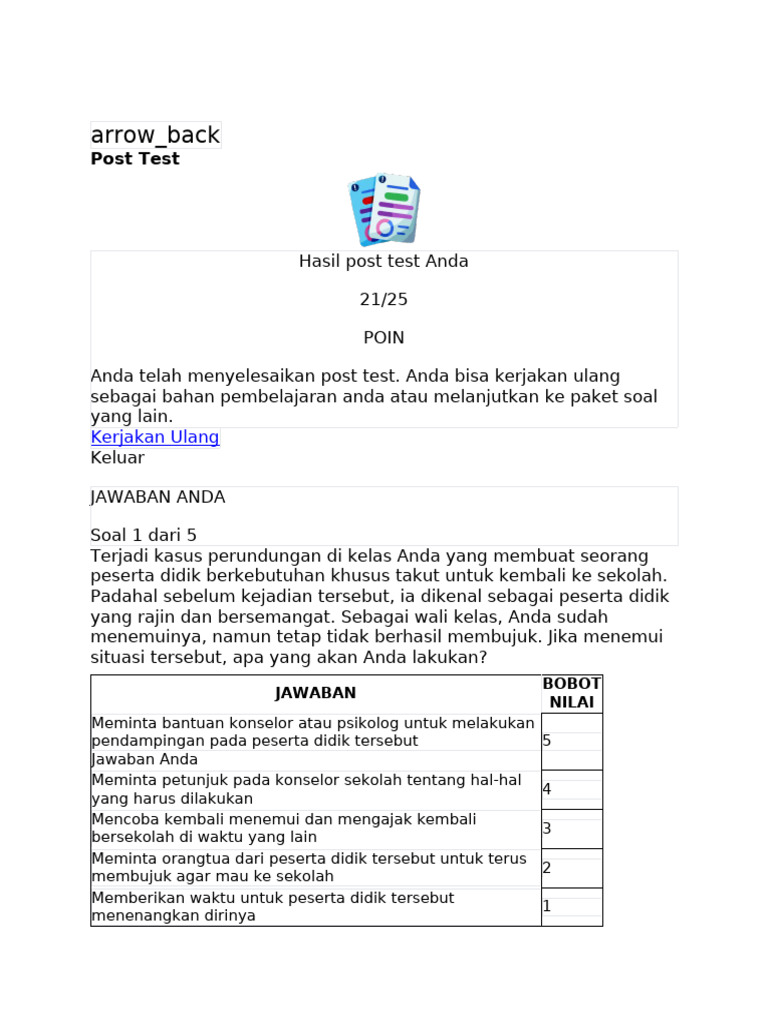 Nklusi PPABK 1 | PDF