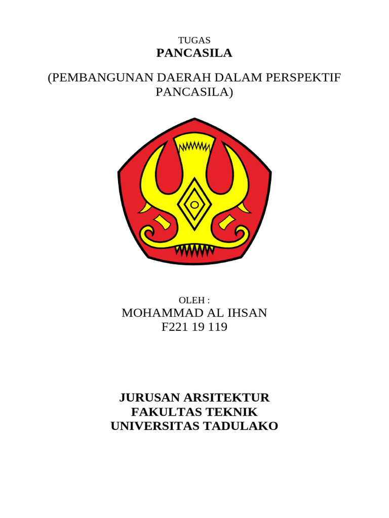 Artikel Pembangunan Daerah Dalam Perspektif Pancasila | PDF