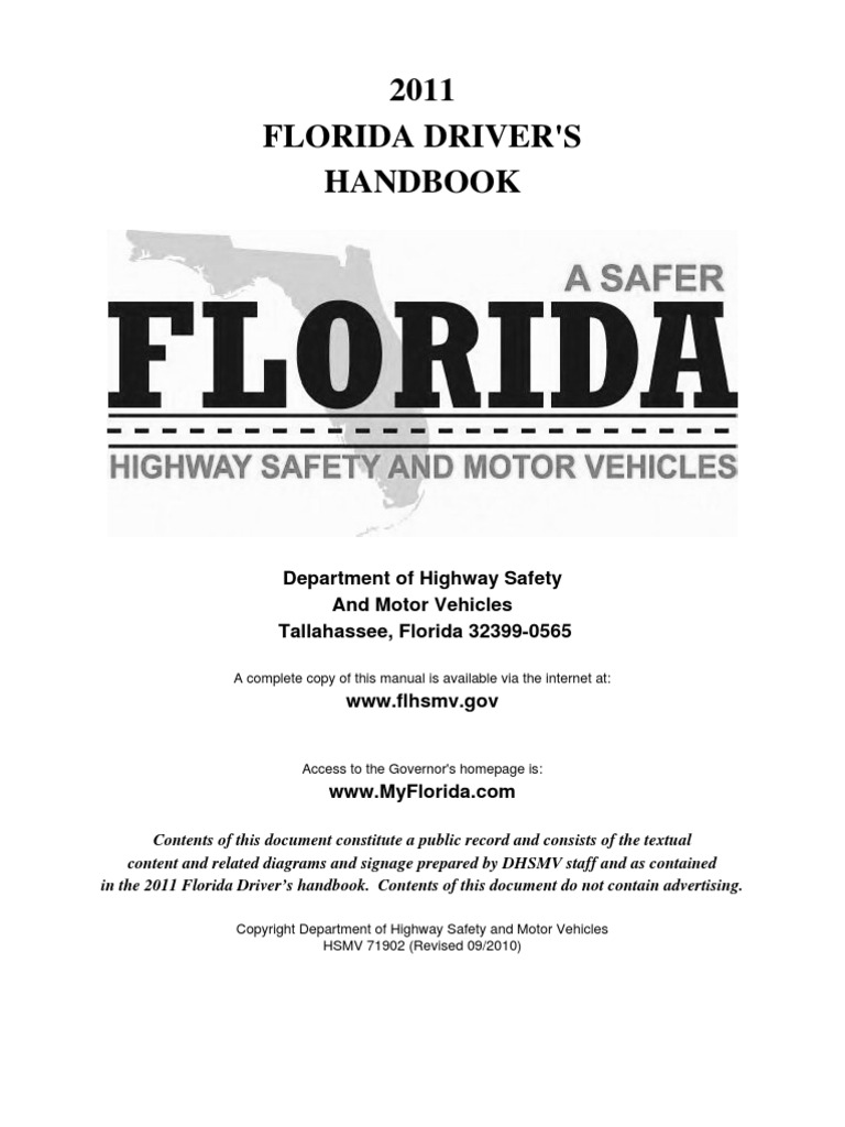 Florida Driver Handbook | PDF | Identity Document | Driver's License