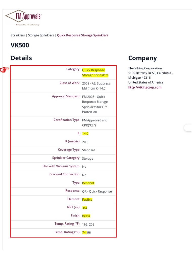 FM Approvals - VK500 | PDF