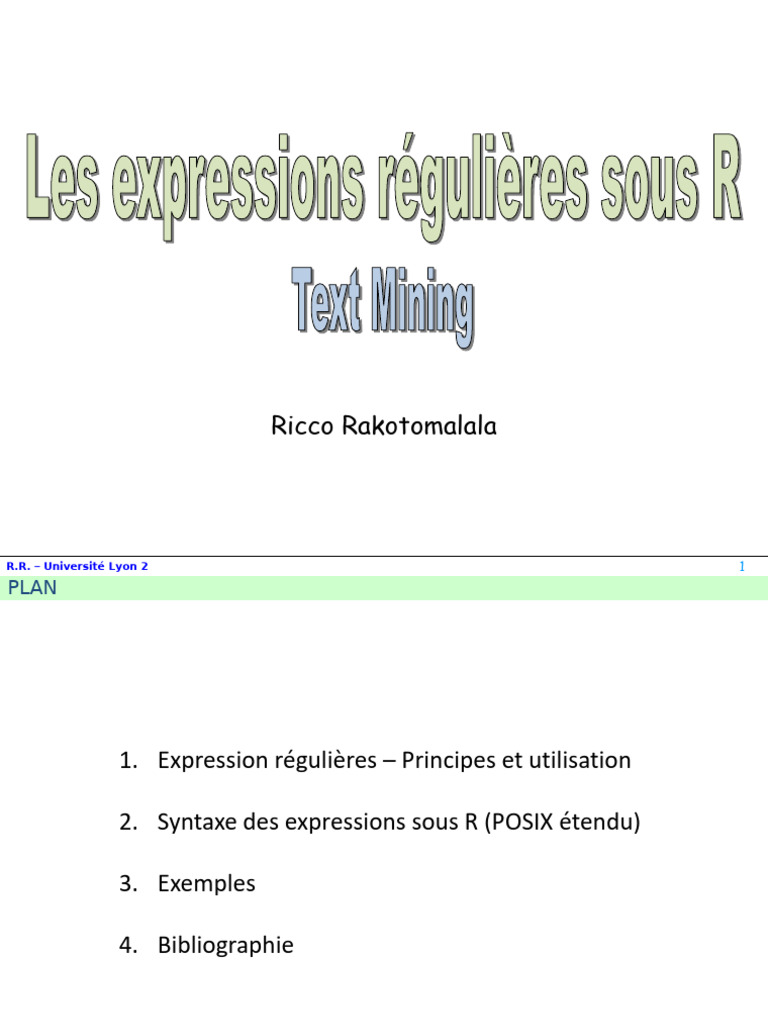 TM.E - Expressions Regulieres | PDF