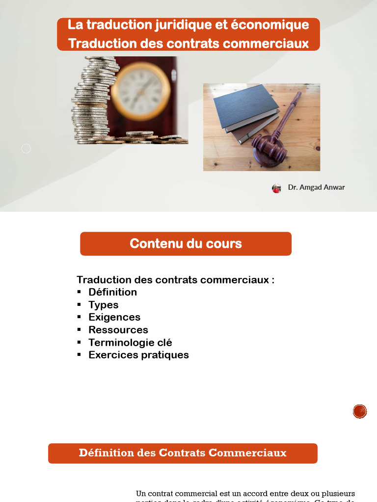 9 - Traduction Des Contrats Commerciaux | PDF