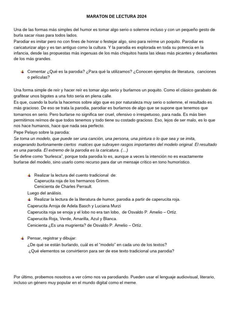 Maraton de Lectura 2024 | PDF