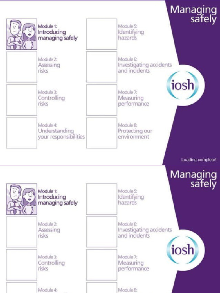 Iosh Module 1 | PDF