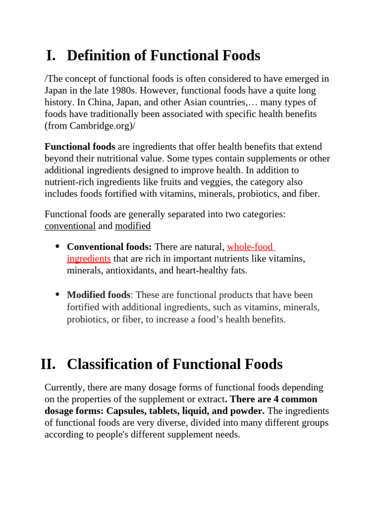 Functional Foods | PDF