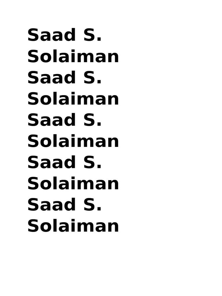 Saad S | PDF