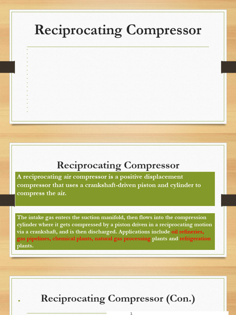 Reciprocating COMPRESSOR | PDF