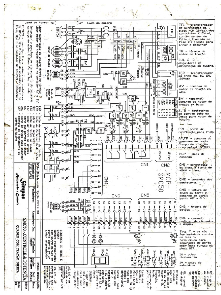 Esquema Elétrico SMC 50 | PDF