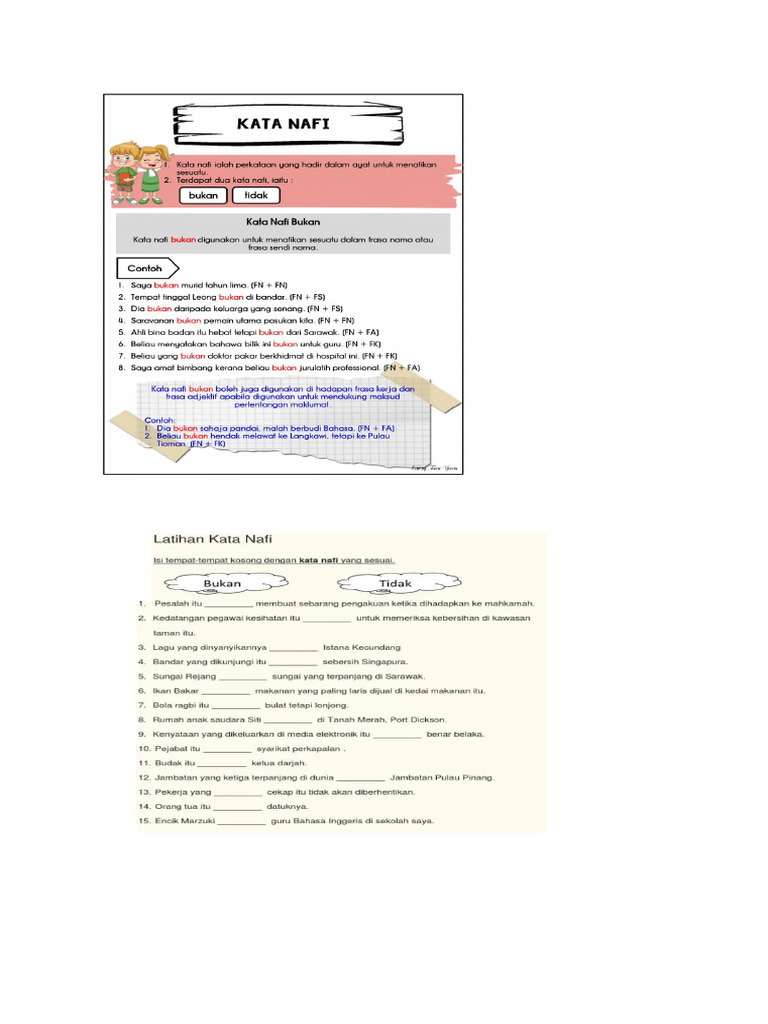 Kata Nafi t2 | PDF