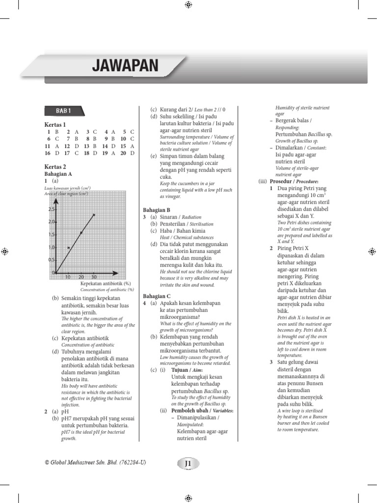 Jawapan Praktis Topikal Platinum SPM Sains Tingkatan 5 | PDF