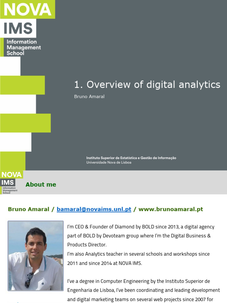Week 1 - 1. Overview of Digital Analytics | PDF
