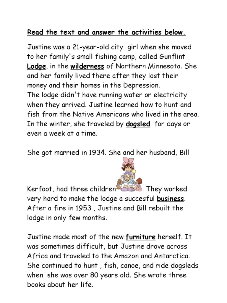 Read The Text and Answer The Activities Below | PDF