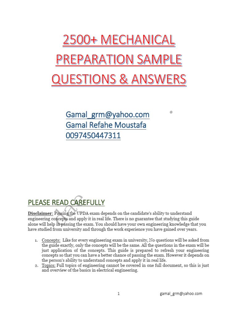 UPDA - Mechanical - 606 Pages-Protect | PDF