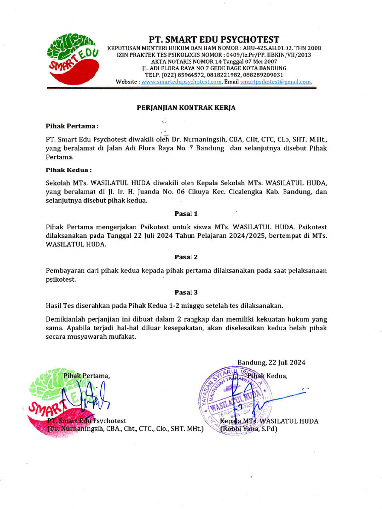 Bukti Fisik A4 Mou | PDF