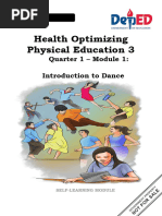 Hope 3 Q1 - Module 1 | PDF | Physical Fitness | Dances