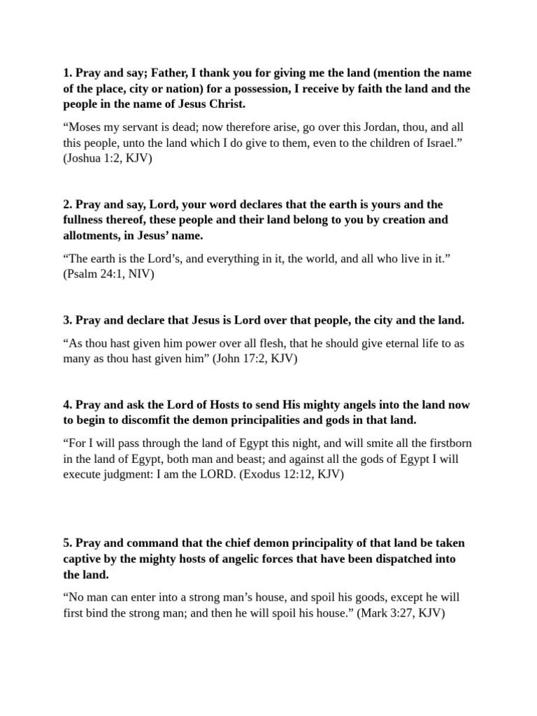 Prayer For Towns and Cities | PDF