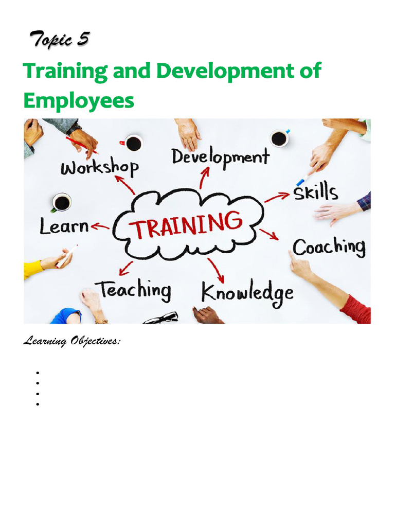 HRM - Topic 5 Training Development of Employees | PDF | Needs ...