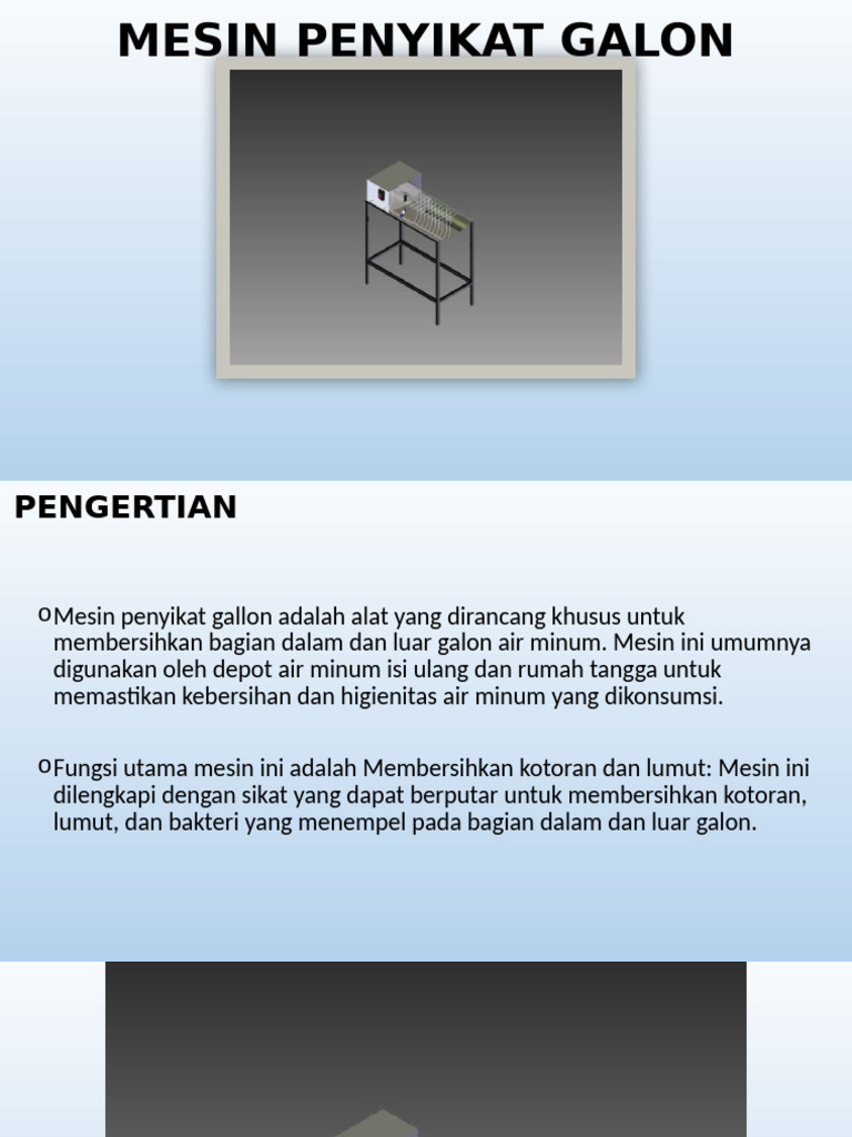 Mesin Penyikat Galon | PDF